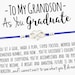 Gift Bracelet With "grandson" Graduation Card, Grandson Graduation Gift ...