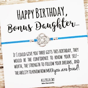 Bonus Daughter Birthday Gift, Bonus Daughter Birthday Card, Bonus Mom ...