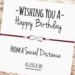 Happy Birthday Social Distance Bracelet and Card | Social Distancing ...