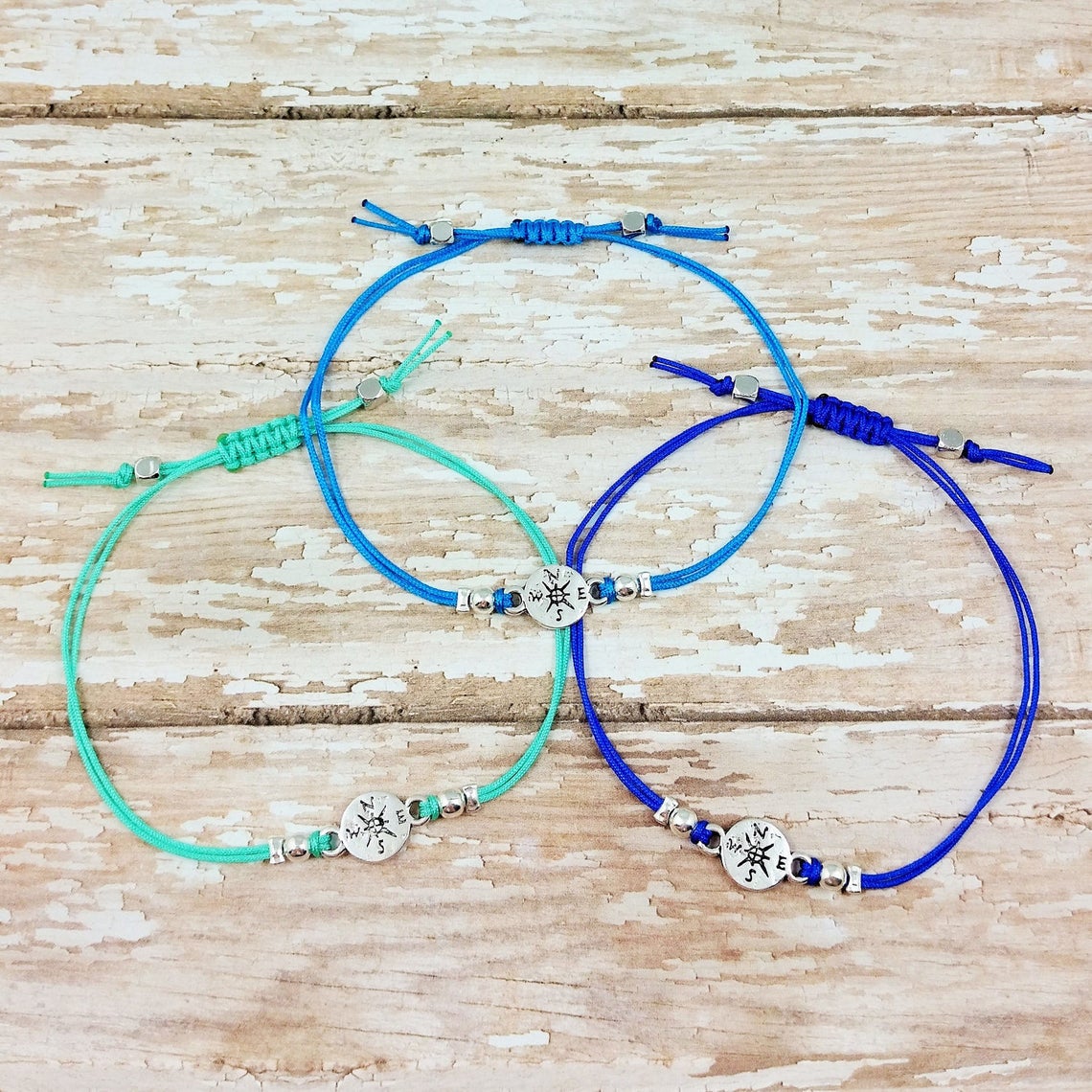 Set of Three Charm Friendship Bracelets With "you, Me, Us" Card | Best ...