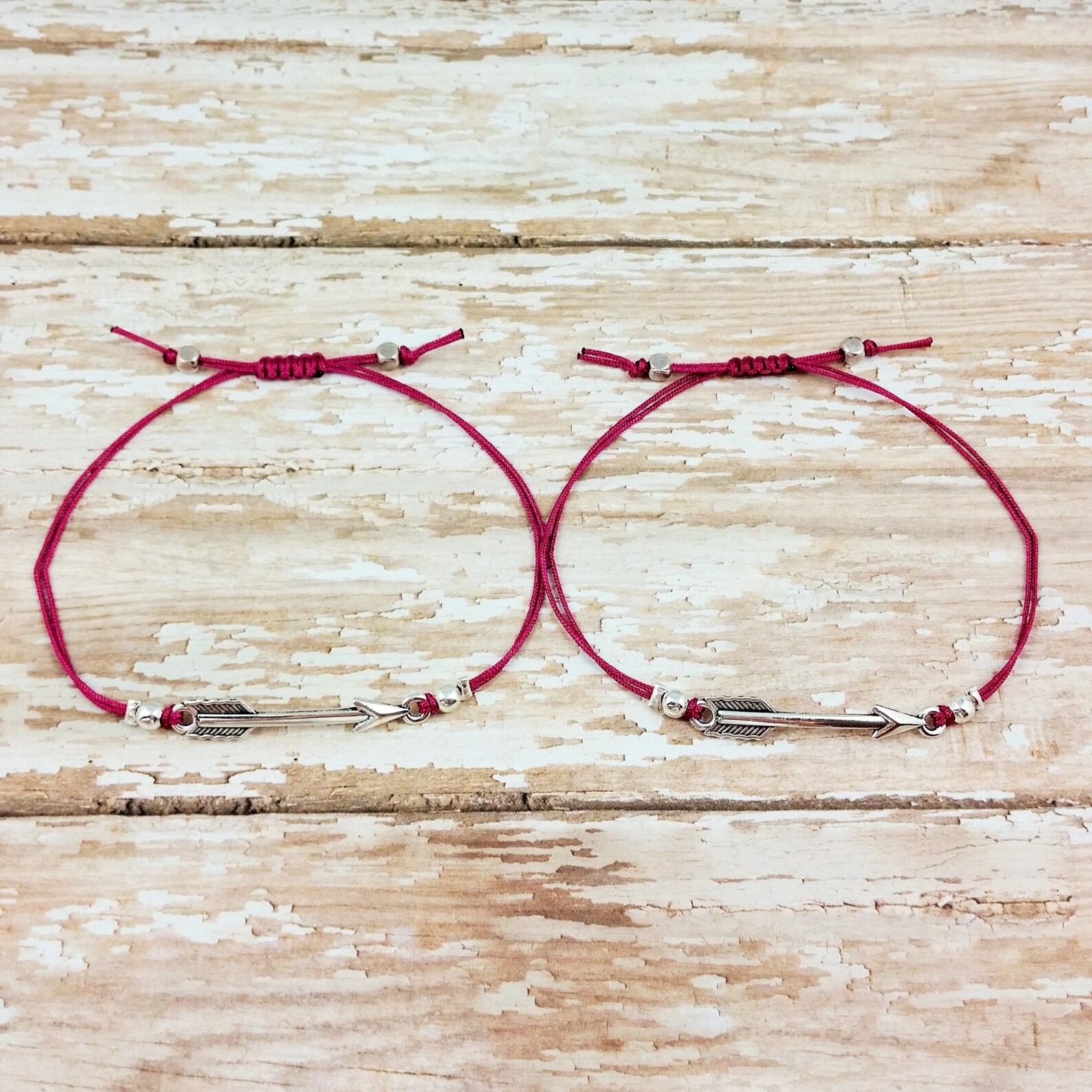 Set of Two Charm Friendship Bracelets With best - Etsy