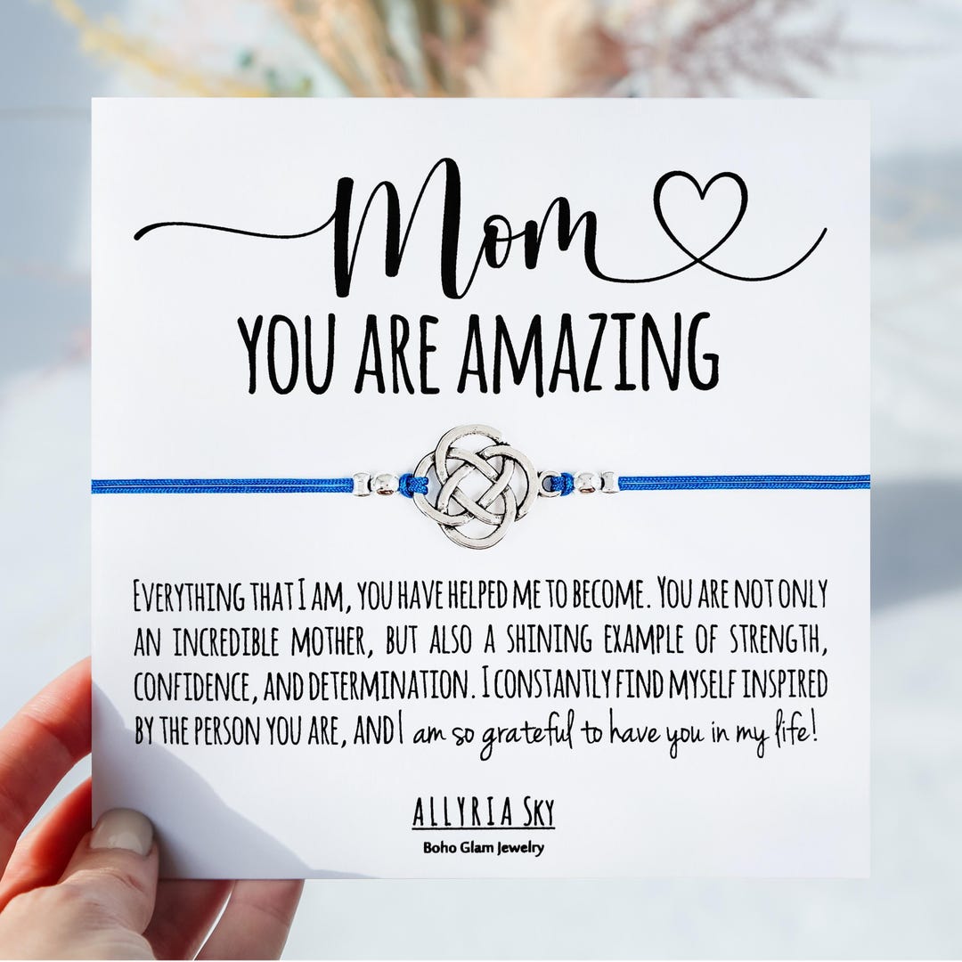 Gift Bracelet With "mom You Are Amazing" Card | Mother's Day Gift, Mom ...