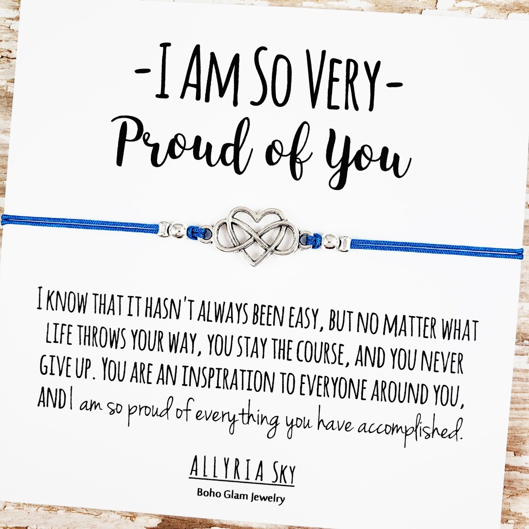 Gift Bracelet With "proud of You" Card | Good Job, Way to Go ...