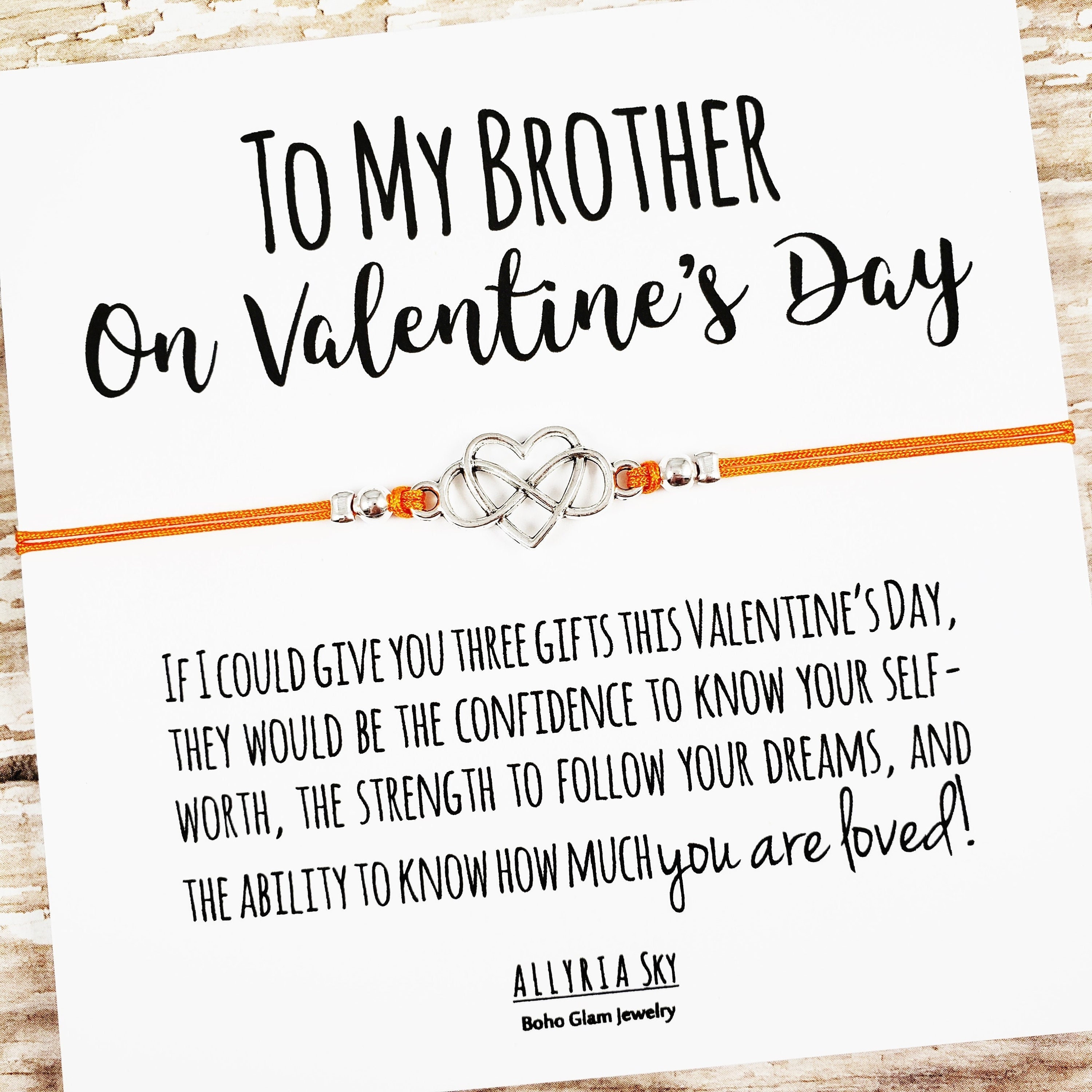 Brother Valentine's Day Gift, Brother Valentine Card, Brother ...