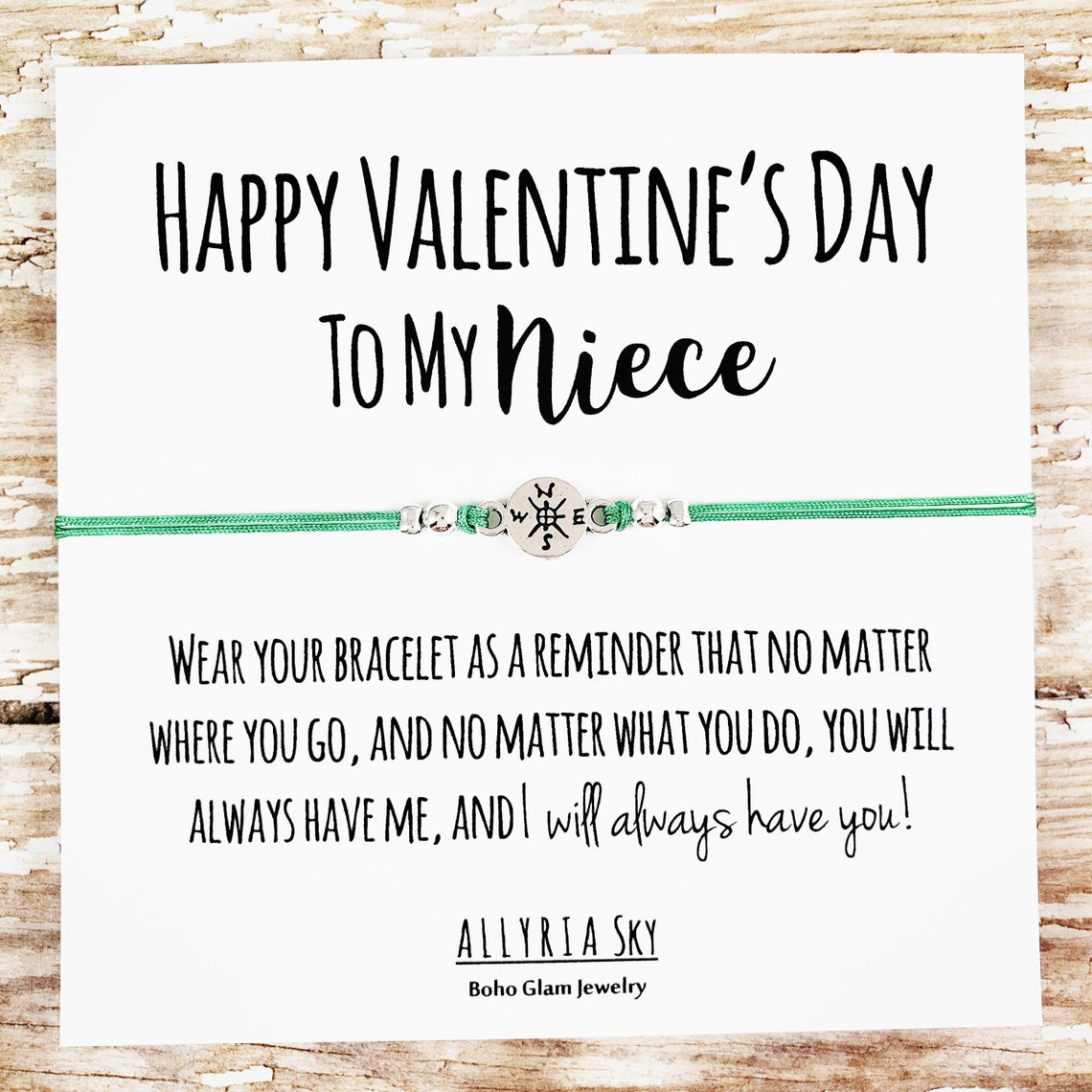 Friendship Bracelet With happy Valentine's Day to My - Etsy