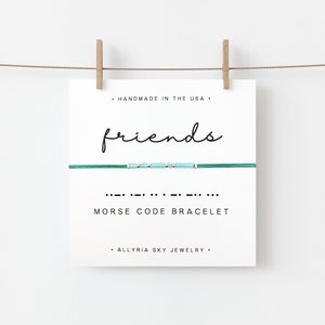 Best Friend Gift, Morse Code "friends" Bracelet, Friends Morse Code ...