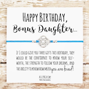 Bonus Daughter Birthday Gift, Bonus Daughter Birthday Card, Bonus Mom ...