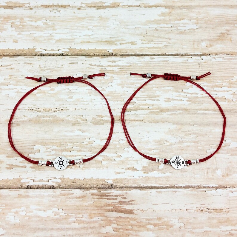 Set of Two Charm Friendship Bracelets With together - Etsy Canada