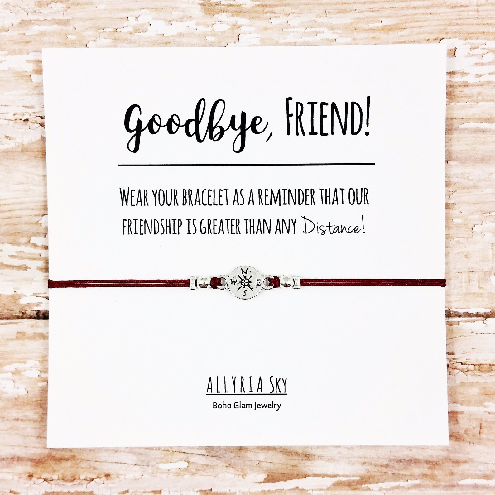 Friendship Bracelet Best Friend Bracelet Goodbye Gift | Etsy