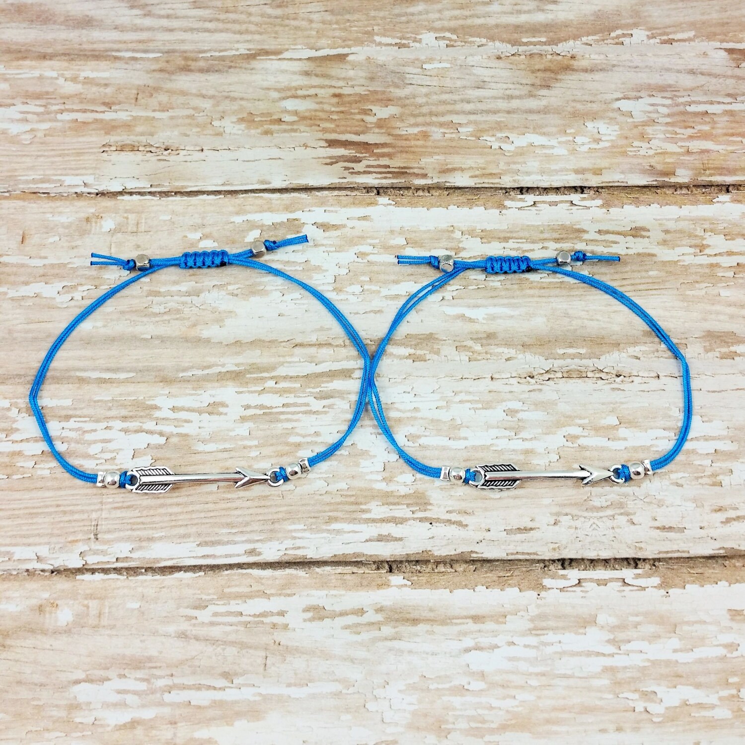 Set of Two Charm Friendship Bracelets With together | Etsy