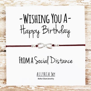 Happy Birthday Social Distance Bracelet and Card | Social Distancing ...