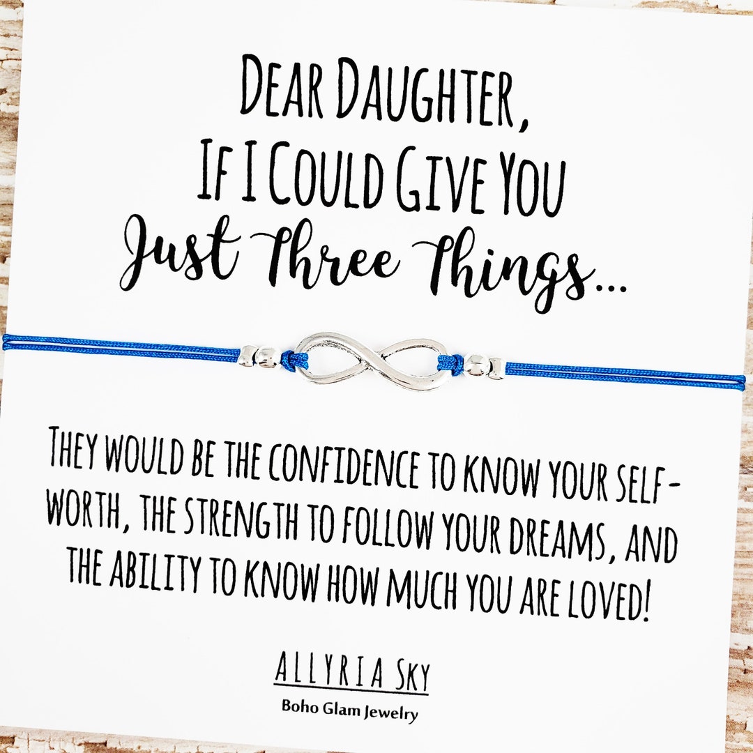 Gift Bracelet With "dear Daughter" Card | Daughter Gift, Daughter ...