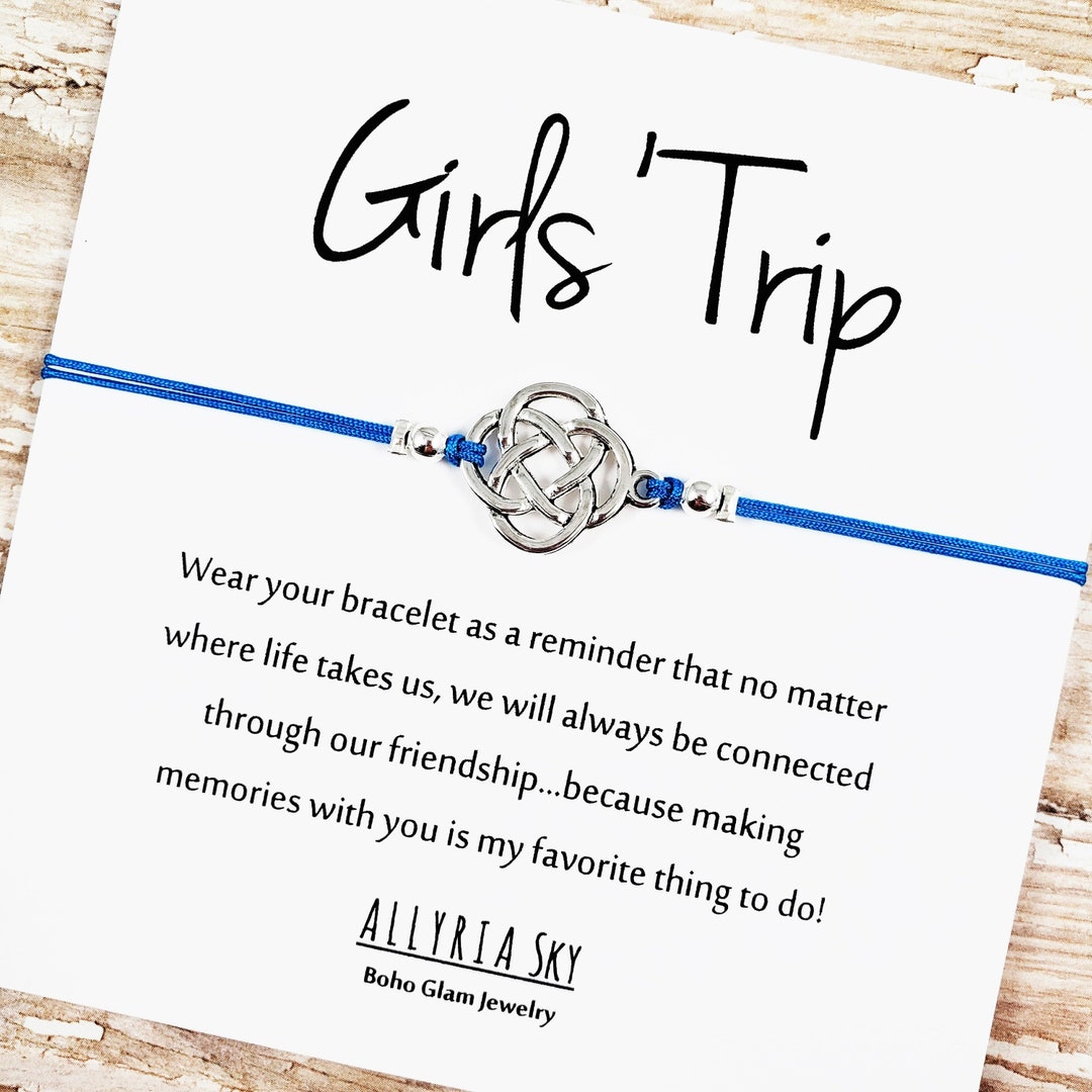 Friendship Bracelet With "girls Trip" Card | Girls Trip Gift, Girls ...