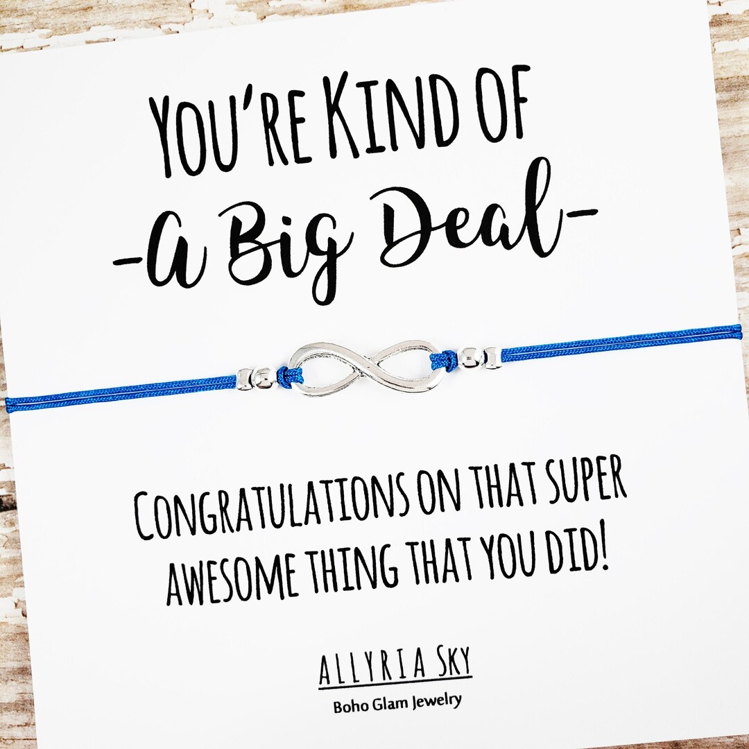 Gift Bracelet With "congratulations" Card | Good Job, Way to Go, Proud ...