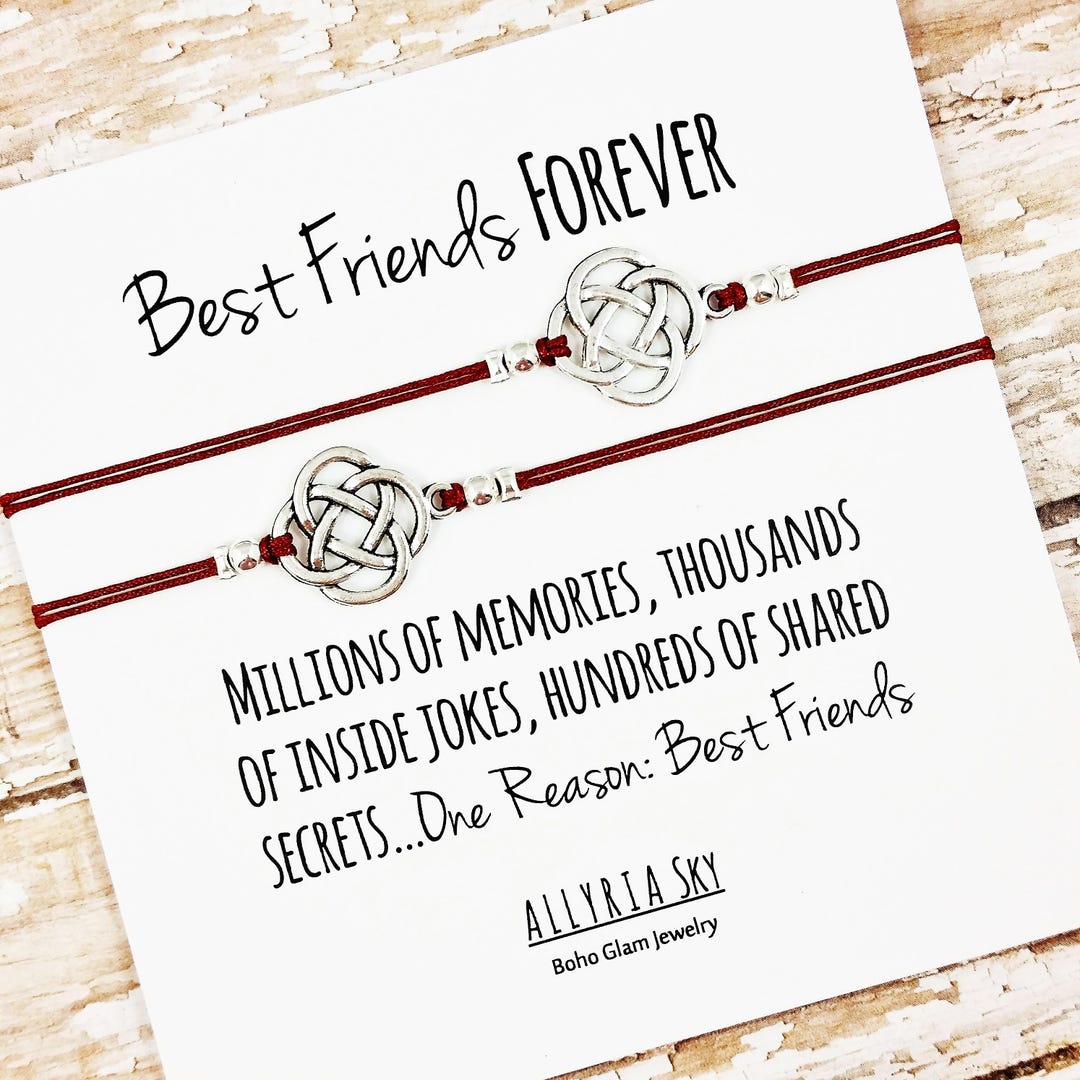 Best Friend Bracelet Set | Best Friends Forever | BFF, Bestie, Best ...