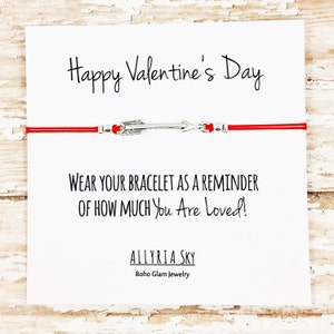 Charm Friendship Bracelet With "happy Valentine's Day" Card | BFF, Best ...