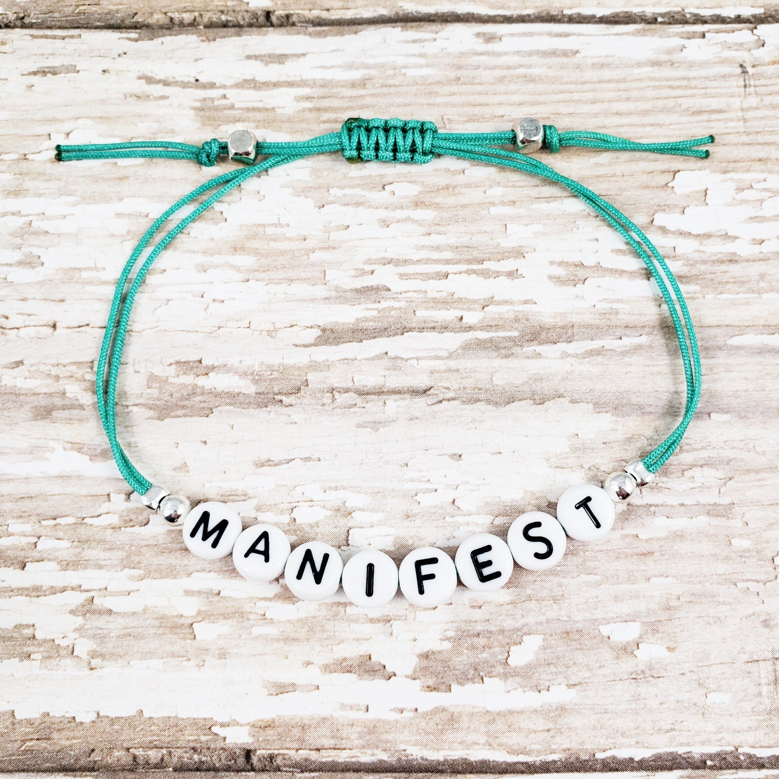 Manifest Bracelet and Card Letter Bracelet Word Bracelet - Etsy