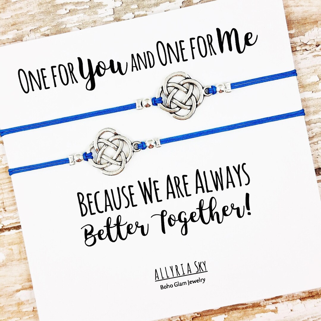 Set of Two Friendship Bracelets With "better Together" Card | Best ...