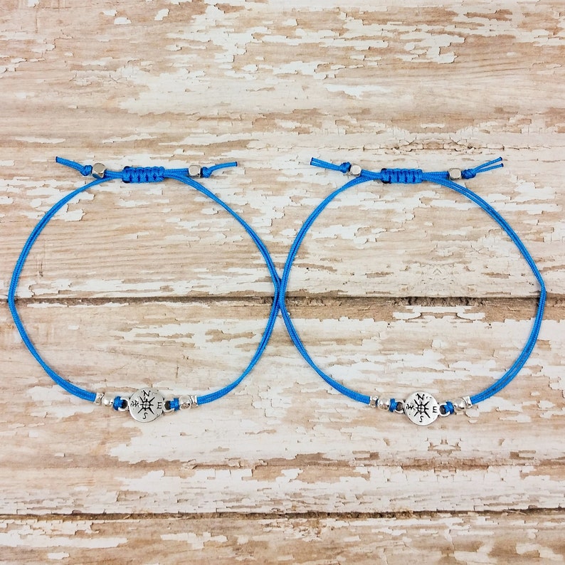 Set of Two Friendship Bracelets With Personalized Card Long - Etsy