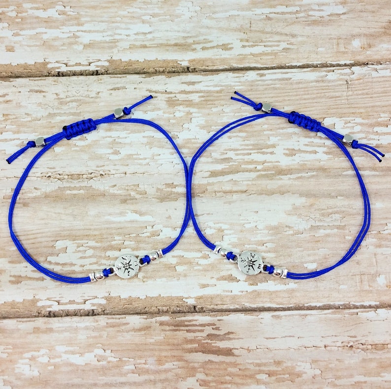 Set of Two Best Friend Bracelets With happy - Etsy