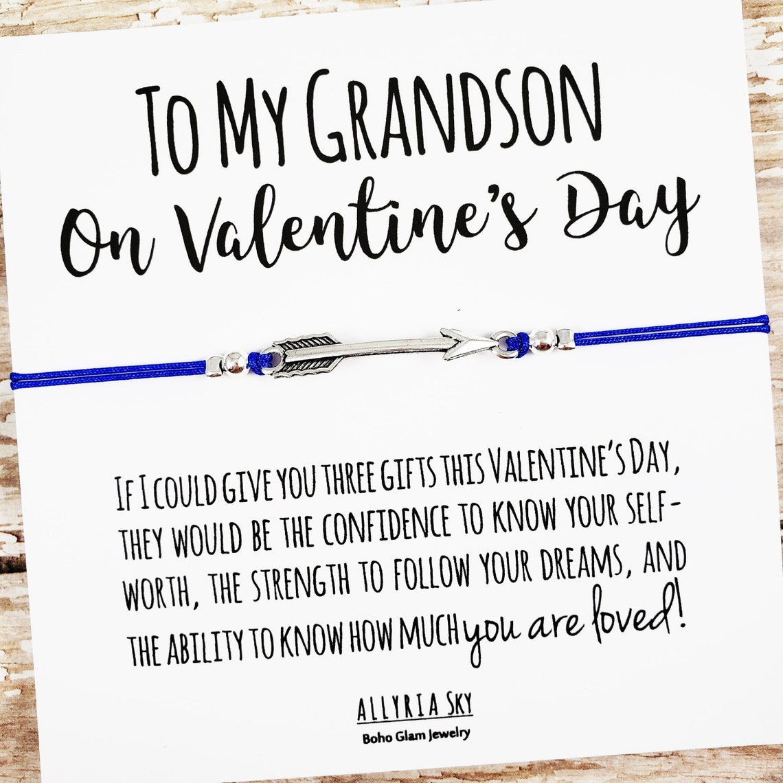 Grandson Valentine's Day Gift, Grandson Valentine's Card, Grandmother ...