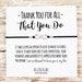 Friendship Bracelet With Thank You Card, Thank You Gift, Best Friend ...