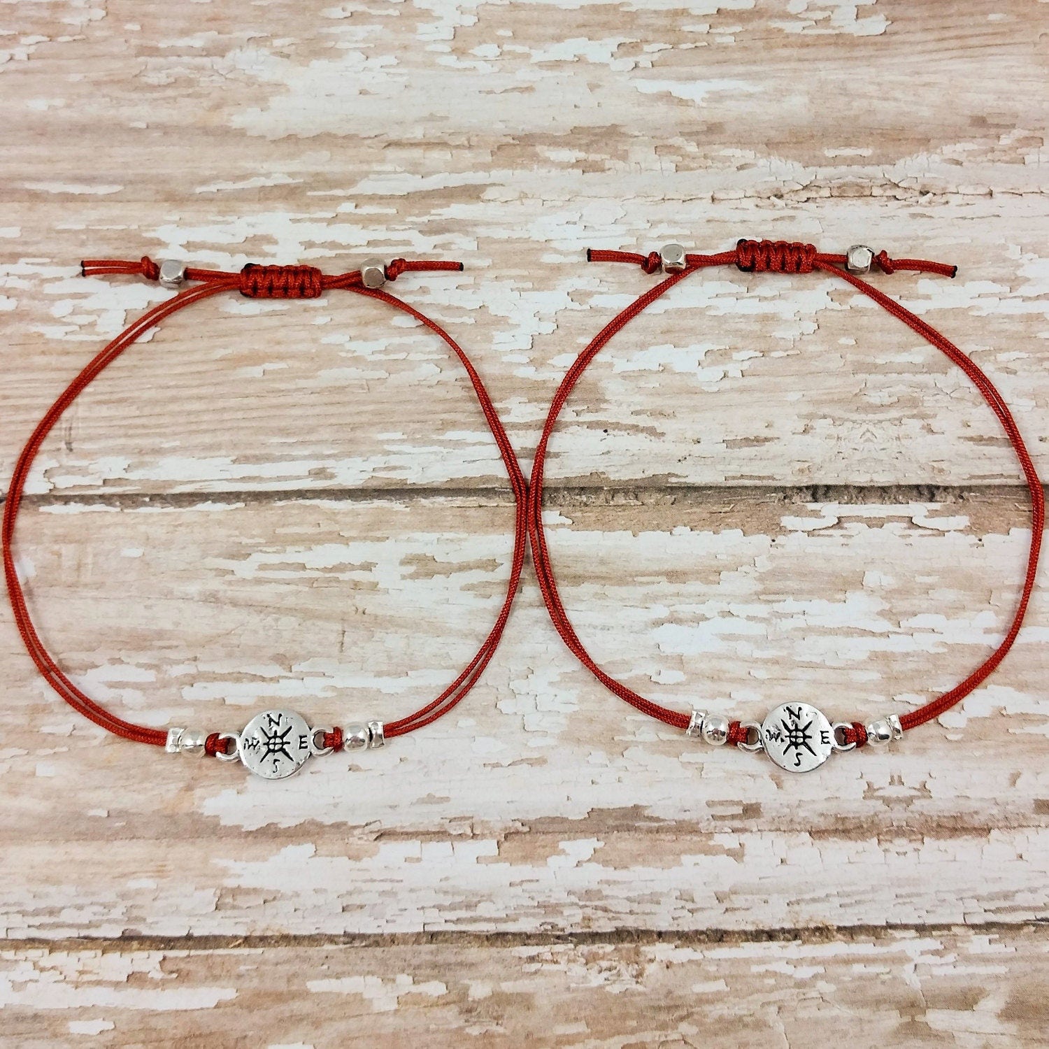 Set of Two Charm Friendship Bracelets With Card BFF Best - Etsy UK