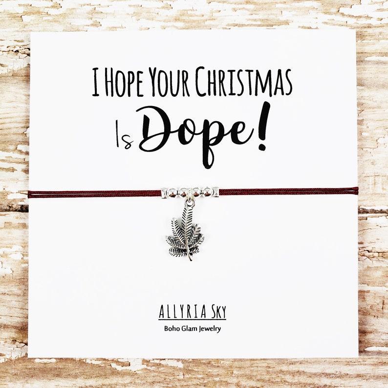 Weed Charm Friendship Bracelet With dope Christmas - Etsy