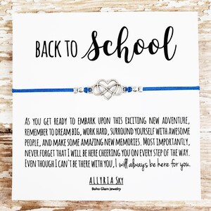 Friendship Bracelet With "back to School" Card | Best Friend Bracelet ...