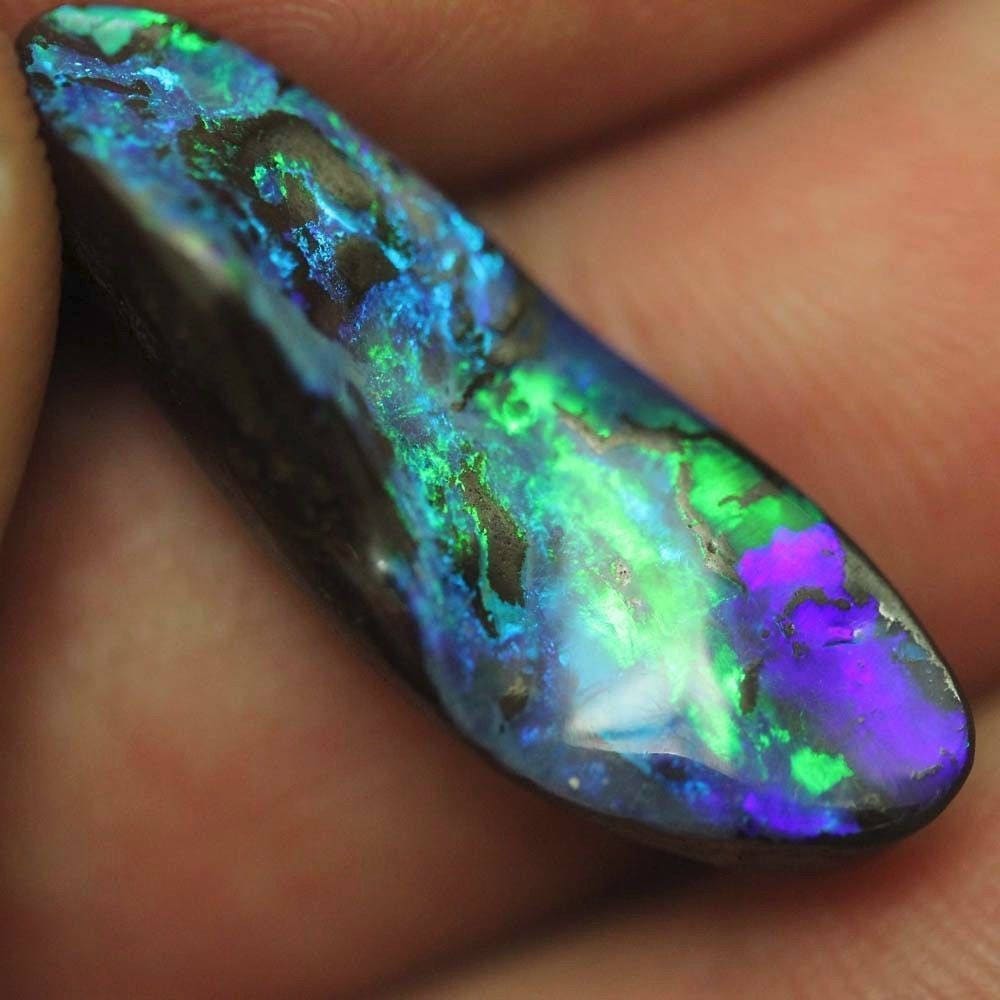 Loose Natural Color Play Solid Australian Black OPAL - Etsy