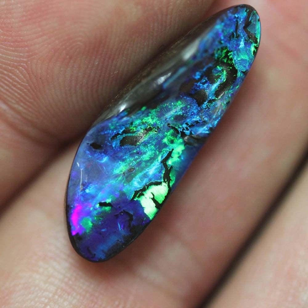 Loose Natural Color Play Solid Australian Black OPAL - Etsy