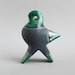 Ceramic Sculpture "blue Bird",pottery Handmade ,bird Figurine,pottery ...