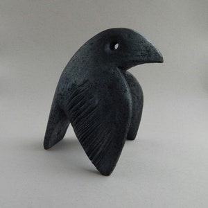Ceramic Sculpture "raven", a Figure of a Raven, a Collection of Crows ...