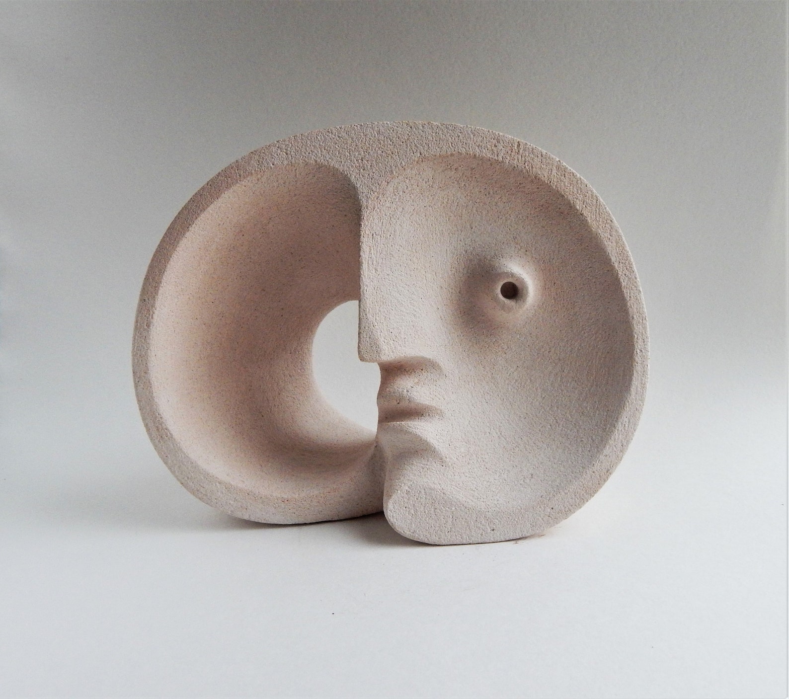 Ceramic sculpture woman's face ceramicsartsculpture | Etsy