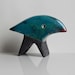 Ceramic Sculpture blue Raven Raku Ceramic - Etsy