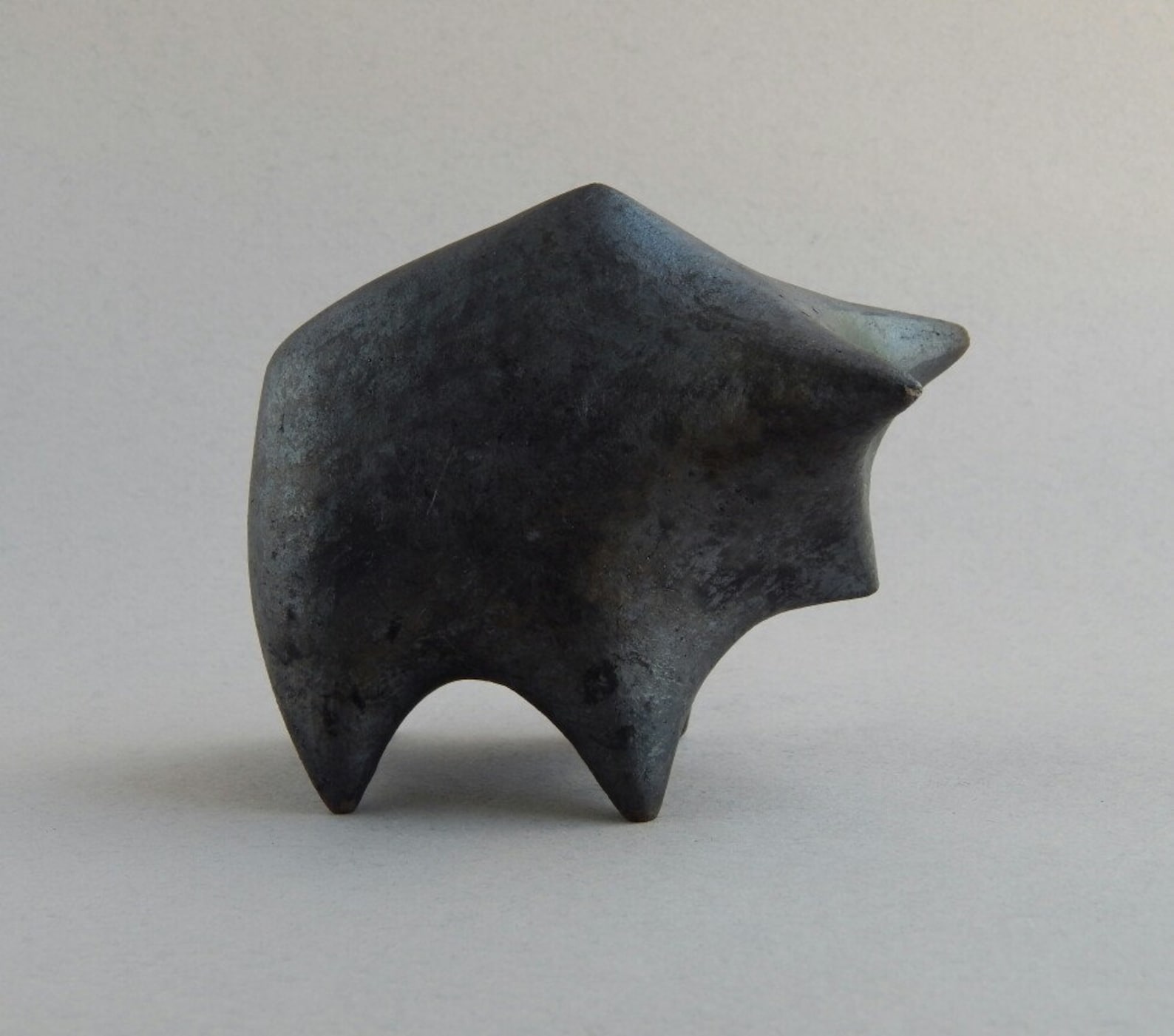 Ceramic Sculpture buffalo Bull Figurine - Etsy