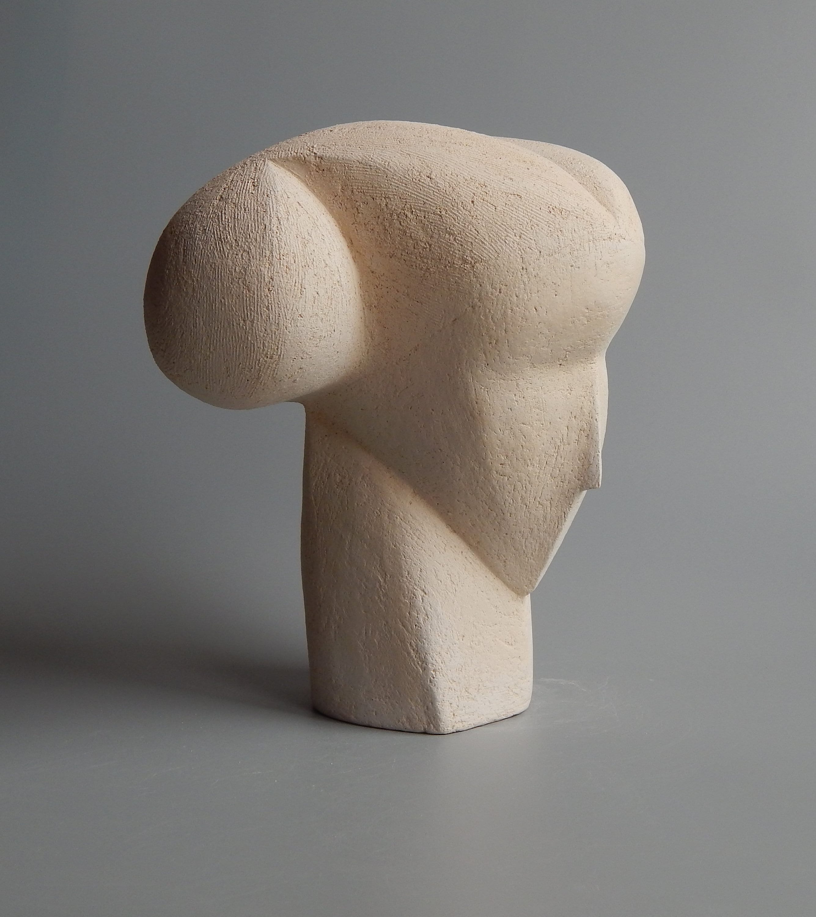 Ceramic sculpture head terracottaabstract sculpture clay | Etsy