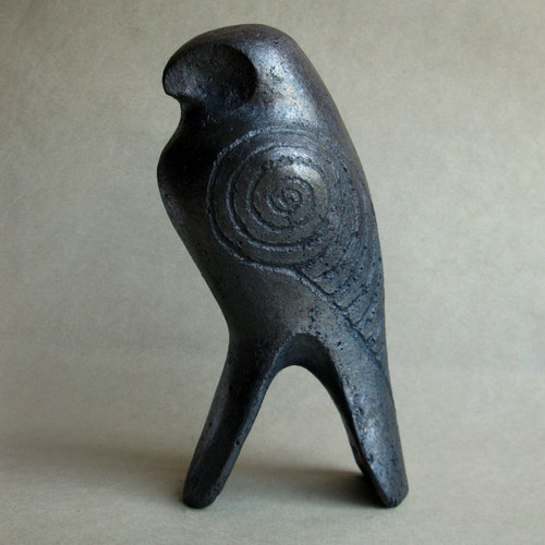 Ceramic Sculpture falcon Hawk Sculpture - Etsy