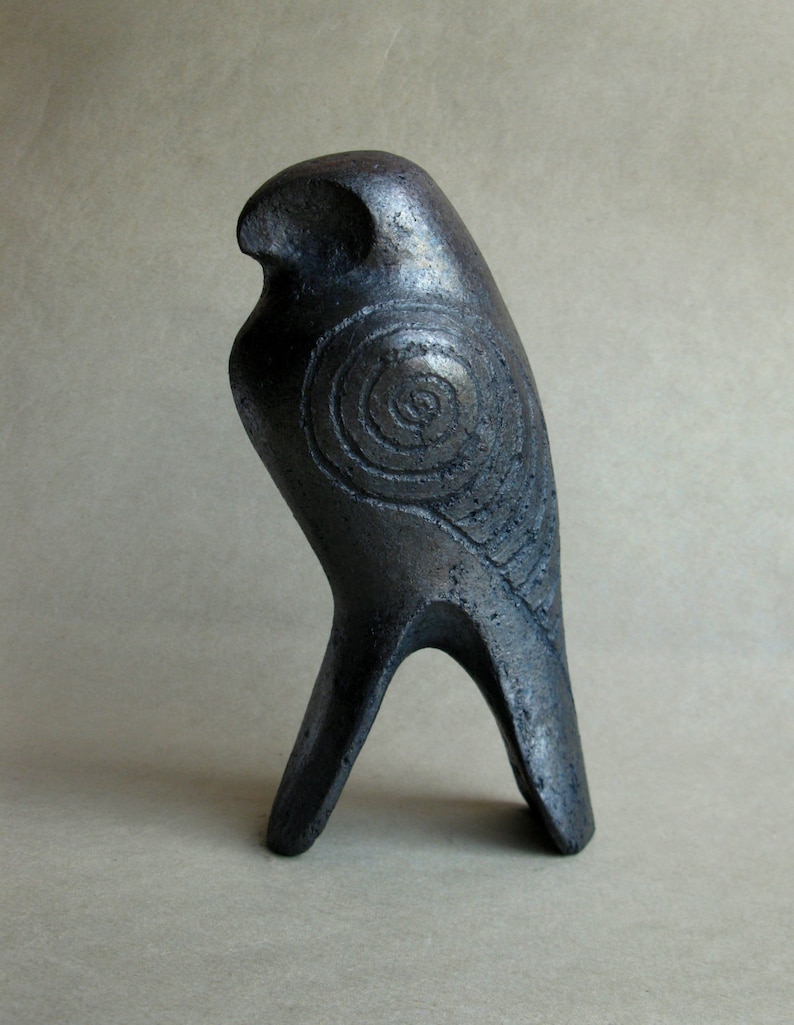 Ceramic Sculpture falcon Hawk Sculpture - Etsy