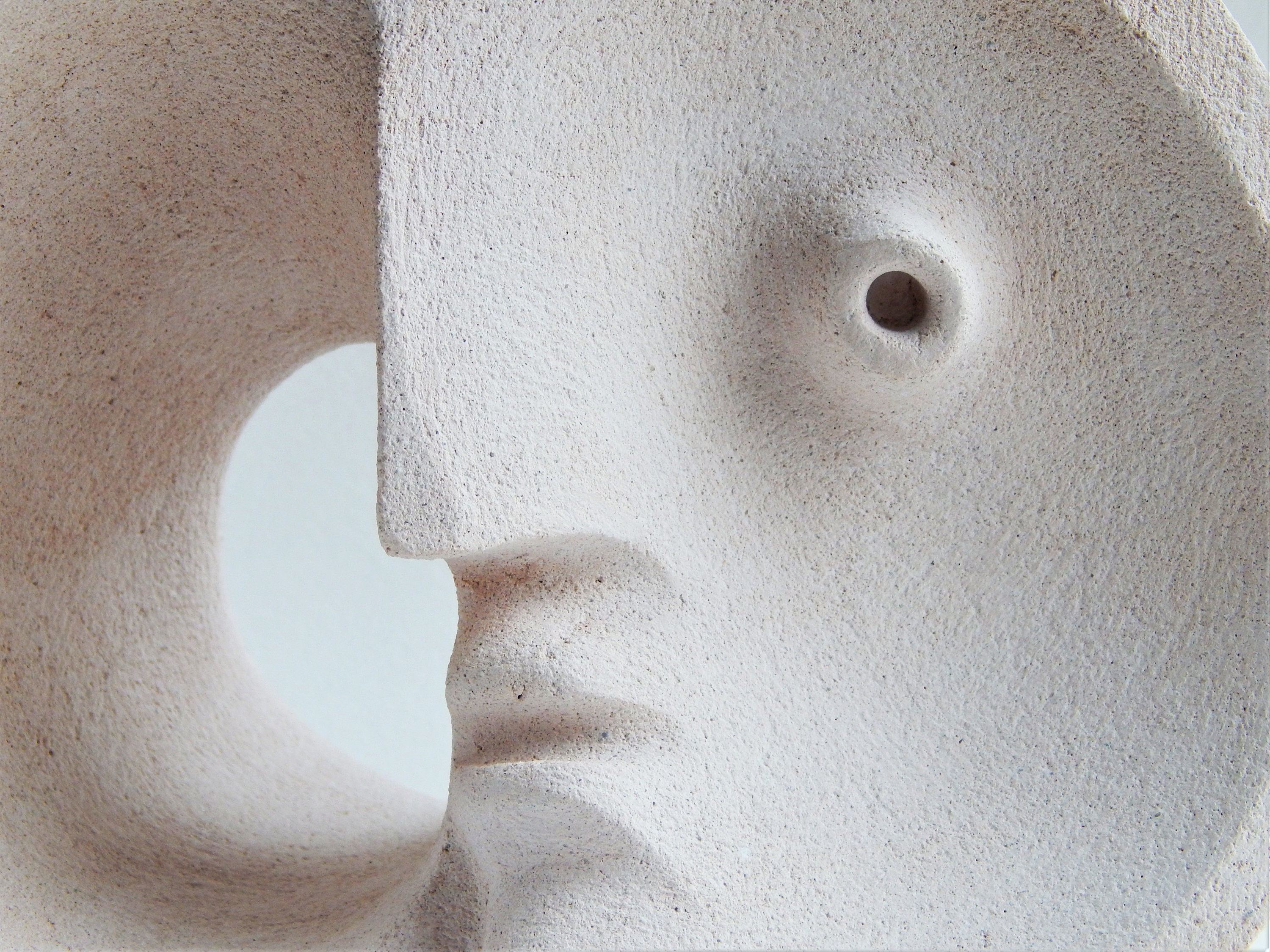 Ceramic sculpture woman's face ceramicsartsculpture | Etsy