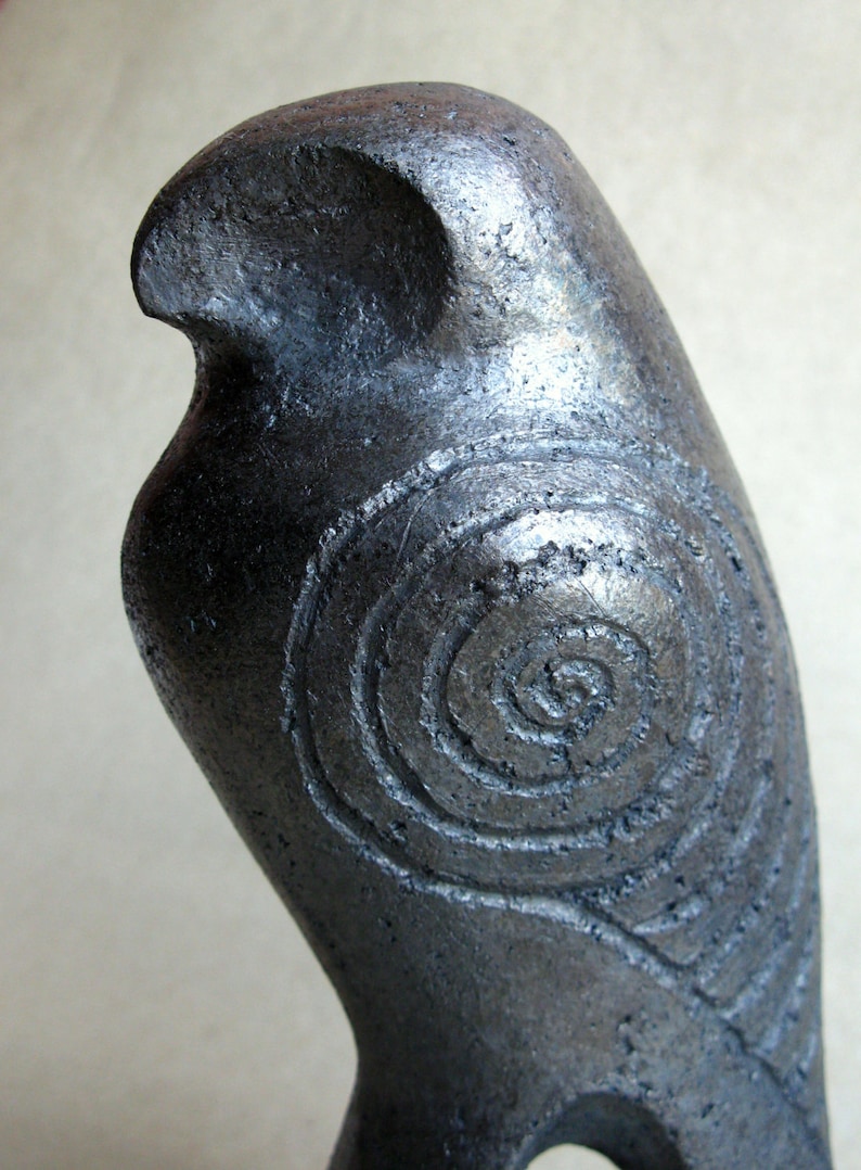 Ceramic Sculpture falcon Hawk Sculpture - Etsy