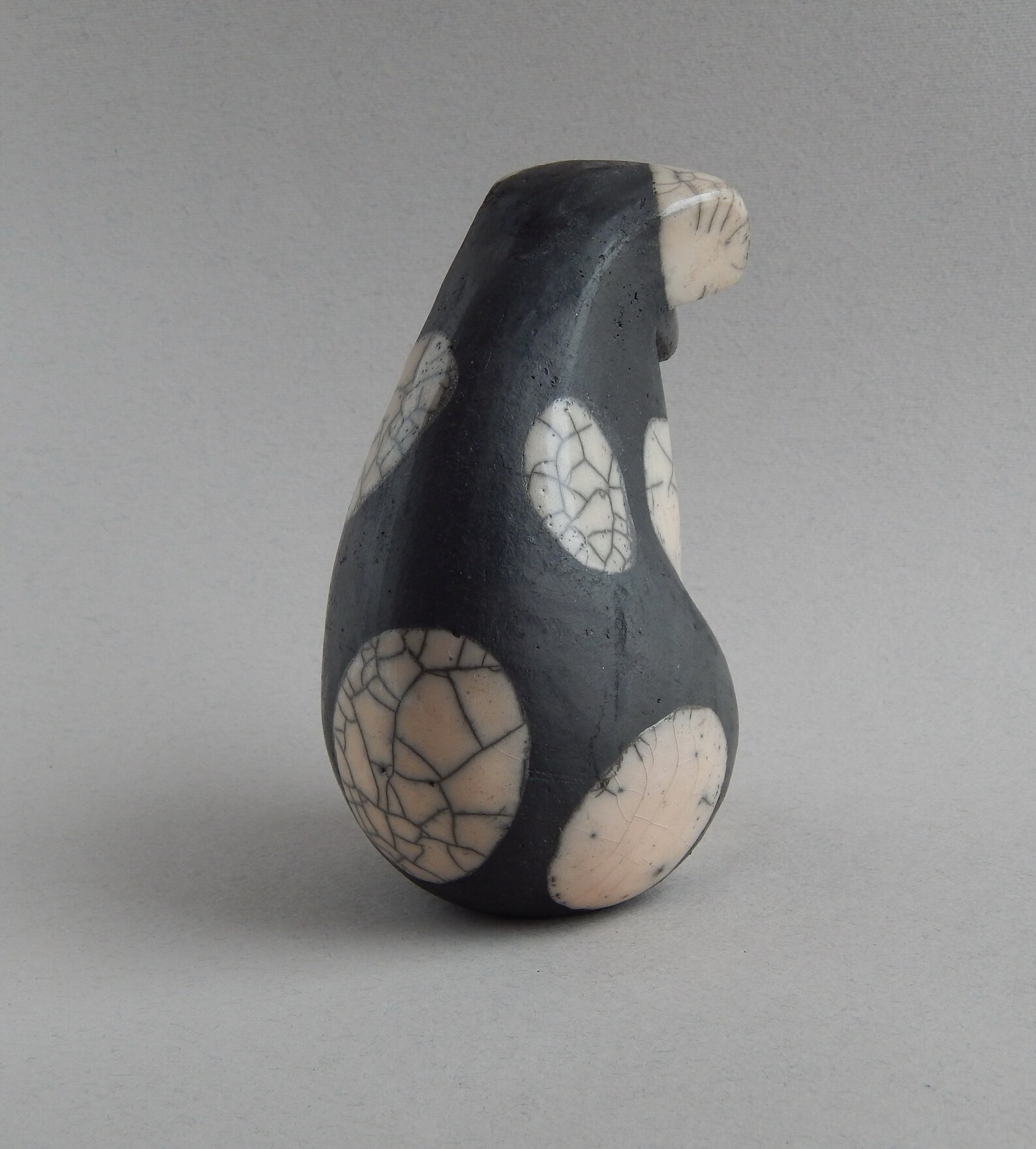 Ceramic sculpture Fox Terrier ceramics of Raku | Etsy