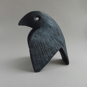 Ceramic Sculpture "raven", a Figure of a Raven, a Collection of Crows ...