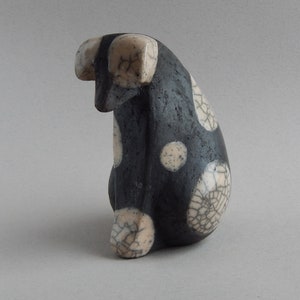 Ceramic Sculpture "fox Terrier", Ceramics of Raku, Sculpture of Raku ...