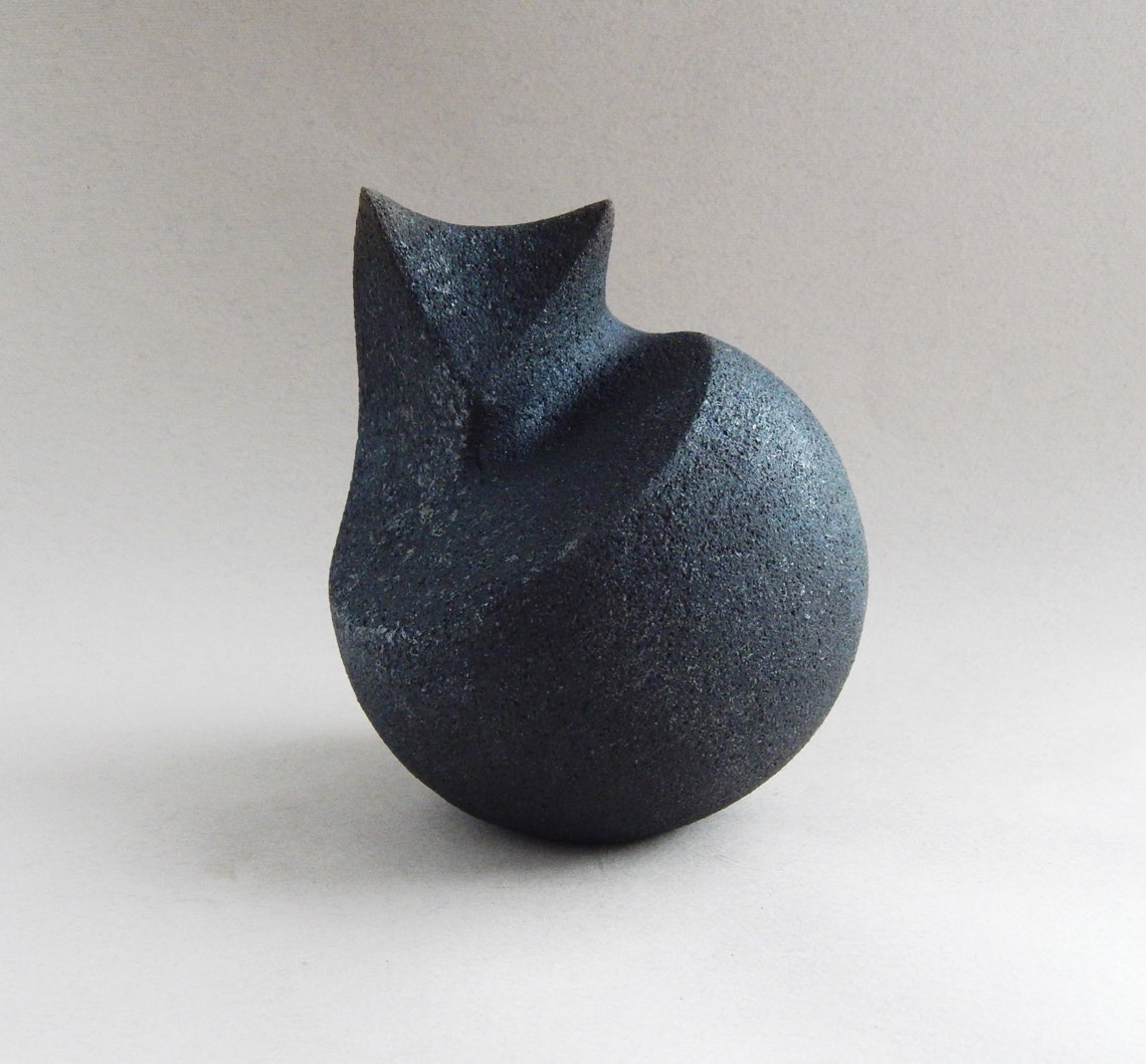 Ceramic Sculpture of a Catchristmas Present Original Gift - Etsy