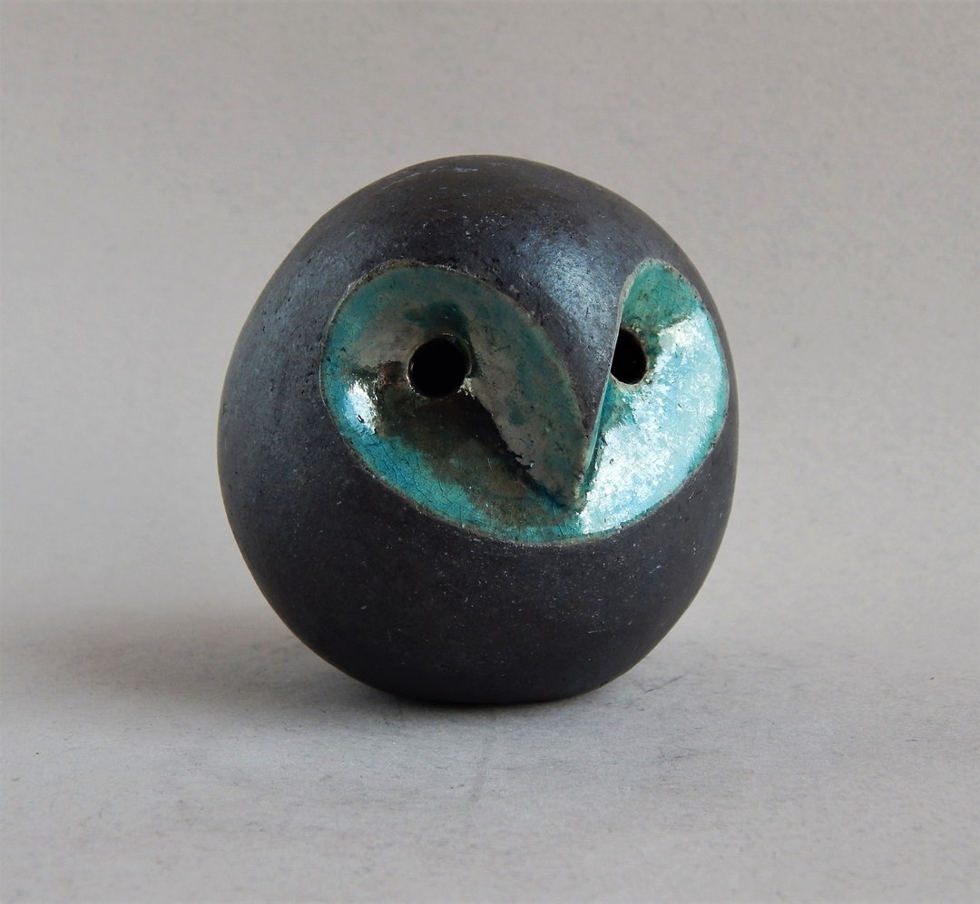 Ceramic Figurine Owl,owl-whistle,bird-whistle,blue,ocarina,ethnica ...