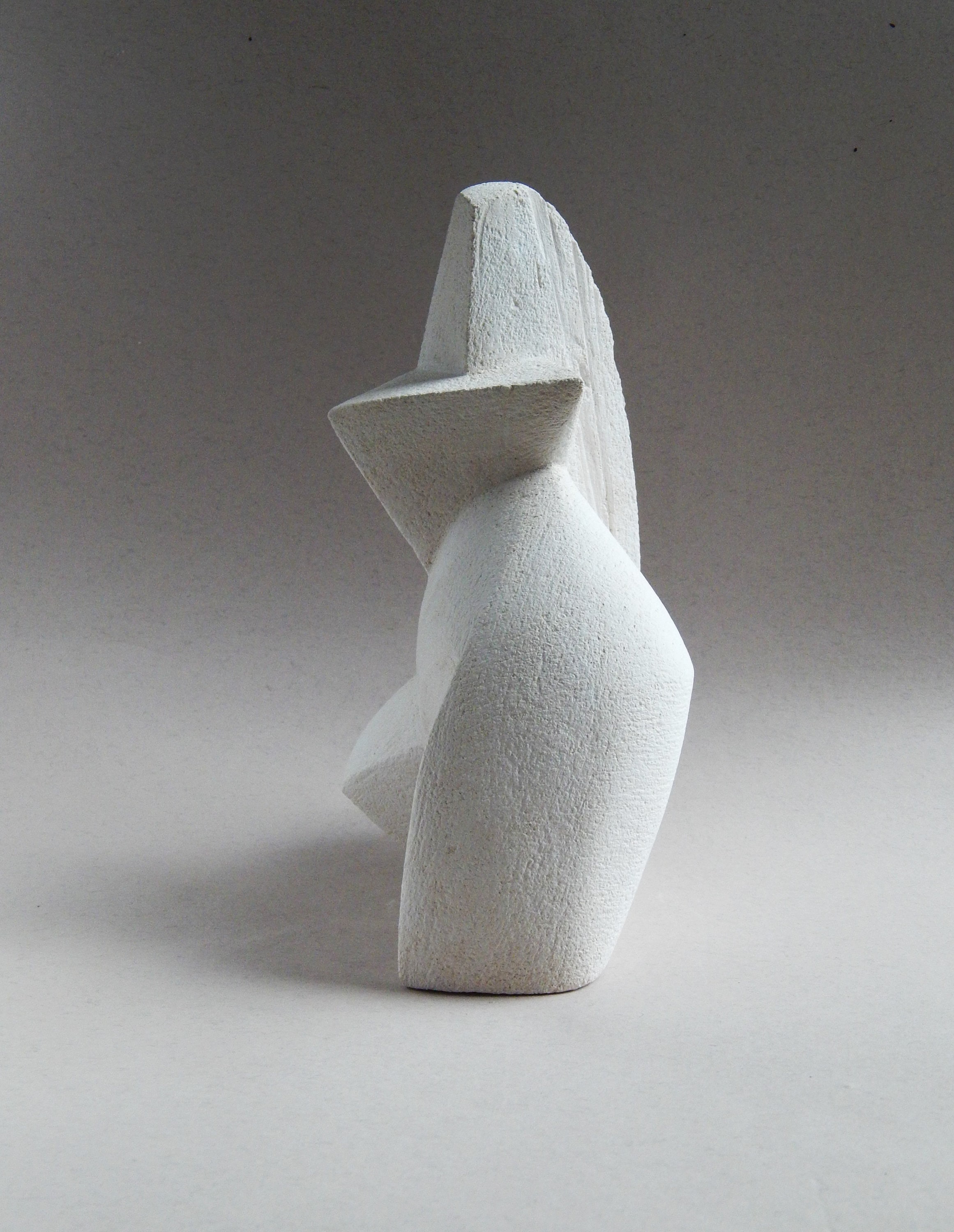 Ceramic Sculpture - Dance, Female Figure, Ceramics, White, Original ...