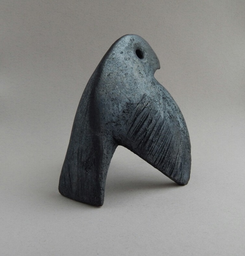 Ceramic Sculpture raven a Figure of a Raven a | Etsy UK