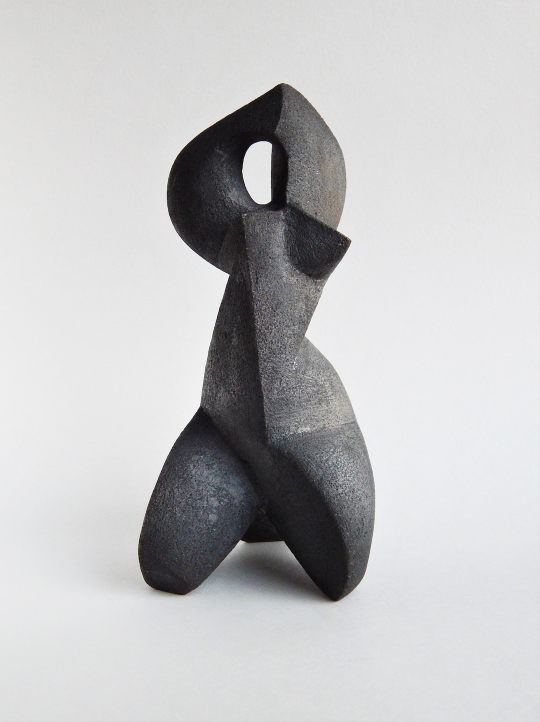 Ceramic Figurine, African Figure,sculpture for the Garden,ceramics Raku ...