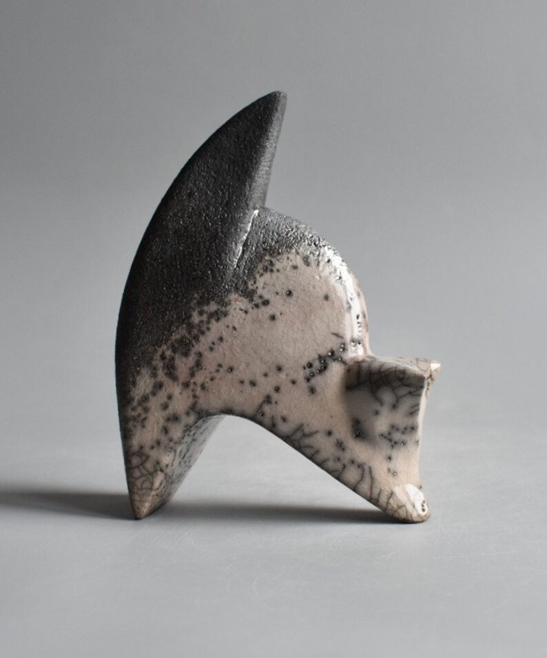 Ceramic Sculpture "sleeping Cat",spotted Cat,ceramics of Raku,glaze,art ...
